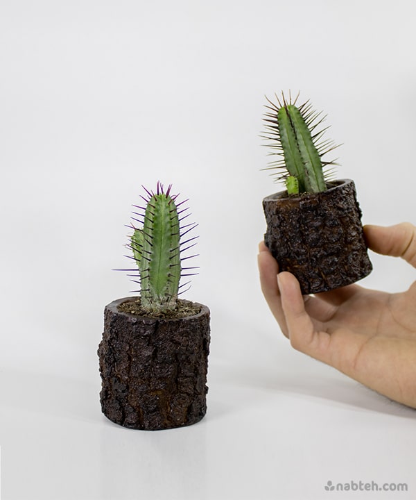 Wood Texture Mini Pots – Nabteh.com